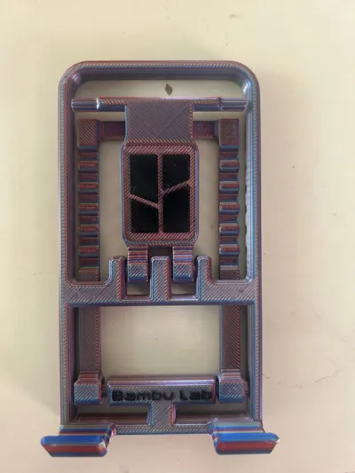 Bambulab foldable phone stand print in place - Free 3D Print Model ...