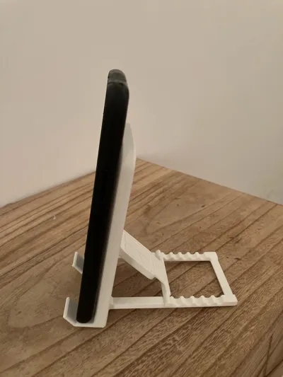 Bambulab foldable phone stand print in place by Sanja 3D MakerWorld ...