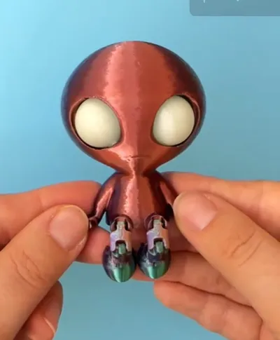 Articulated Alien with flexi legs by My3DBear MakerWorld: Download Free ...