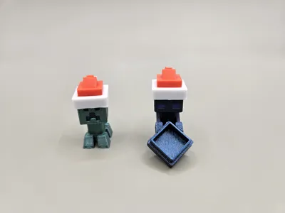 Minecraft-inspired Christmas House by chiz_m MakerWorld: Download Free 3D Models