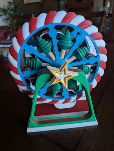 Christmas Ferris Wheel - Free 3D Print Model - MakerWorld