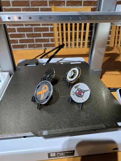 Single Challenge Coin Display - Free 3D Print Model - MakerWorld
