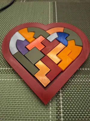 Heart Puzzle - Free 3D Print Model - MakerWorld