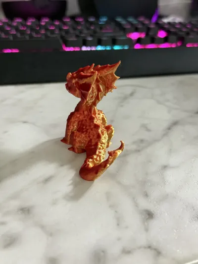 Baby Dragon Miniature - Free 3D Print Model - MakerWorld