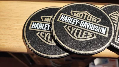 Harley-Davidson Coasters by ChrisRook - MakerWorld