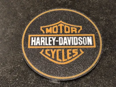 Harley-Davidson Coasters by ChrisRook - MakerWorld