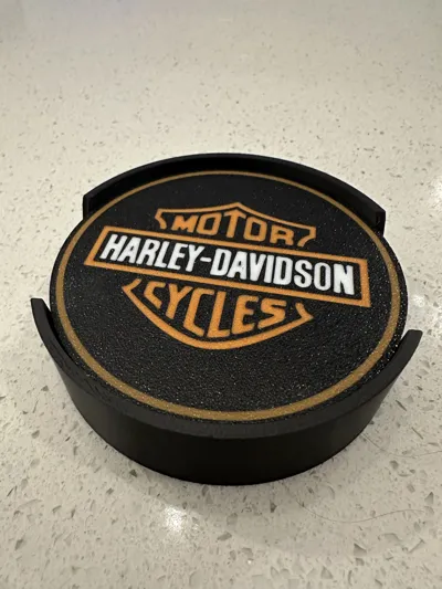 Harley-Davidson Coasters by ChrisRook - MakerWorld