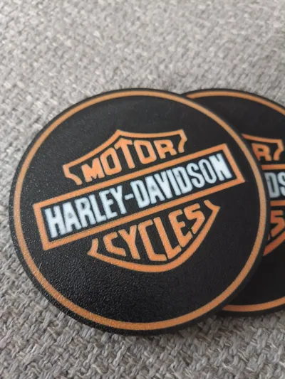 Harley-Davidson Coasters by ChrisRook - MakerWorld
