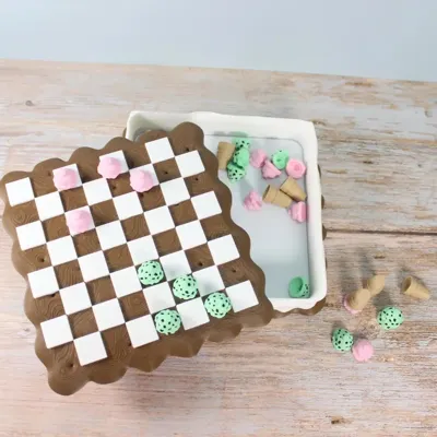 Ice Cream Checkers - Free 3D Print Model - MakerWorld