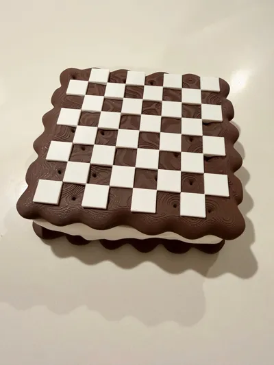 Ice Cream Checkers - Free 3D Print Model - MakerWorld