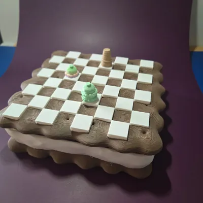 Ice Cream Checkers by Mochi Makes MakerWorld: Download Free 3D Models