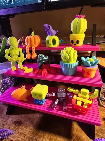 Display Stand (3 Shelf) - Free 3D Print Model - MakerWorld