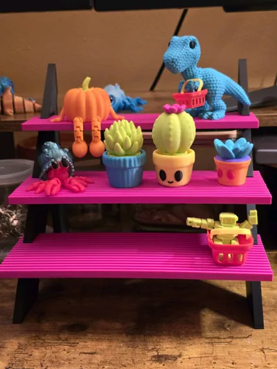 Display Stand (3 Shelf) - Free 3D Print Model - MakerWorld