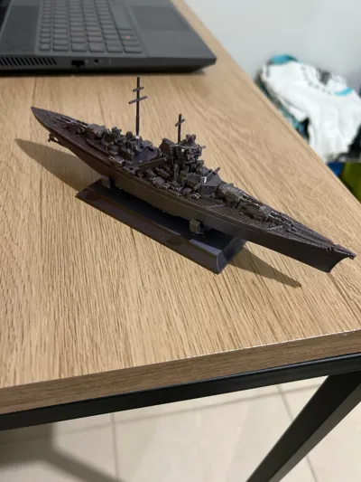 KMS Battleship Bismarck by DeltaX MakerWorld: Download Free 3D Models
