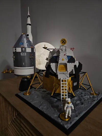 Apollo spacecraft: Lunar Module by Ellipse MakerWorld: Download Free 3D ...