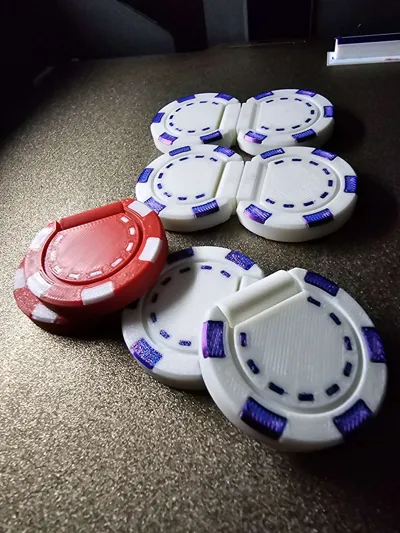 Slip and Slide Fidget Casino chips - Free 3D Print Model - MakerWorld