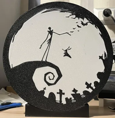 nightmare before christmas light box by Emoney1325 MakerWorld: Download ...