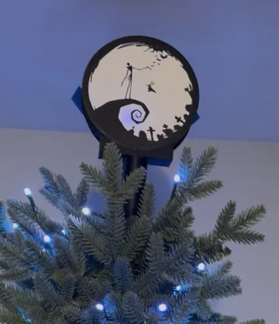 nightmare before christmas light box - Free 3D Print Model - MakerWorld