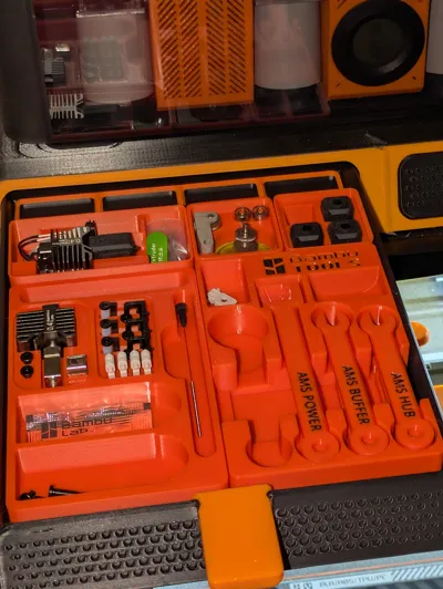 Gridfinity Drawer AMS Riser tools Remixed by Innoprint MakerWorld ...