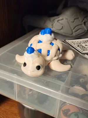 Flexi Blueberry Pie Turtles! by Mochi Makes MakerWorld: Download Free ...
