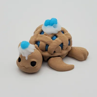 Flexi Blueberry Pie Turtles! by Mochi Makes MakerWorld: Download Free ...