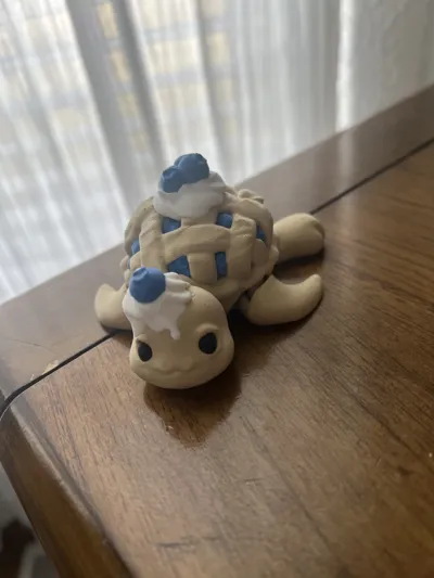 Flexi Blueberry Pie Turtles! - Free 3D Print Model - MakerWorld