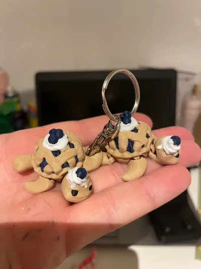 Flexi Blueberry Pie Turtles! by Mochi Makes MakerWorld: Download Free ...