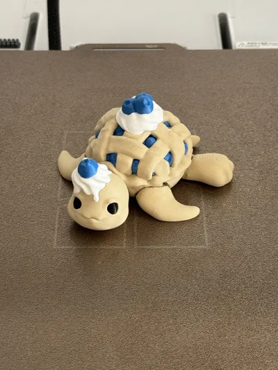 Flexi Blueberry Pie Turtles! by Mochi MakesMakerWorld: Download Free 3D ...