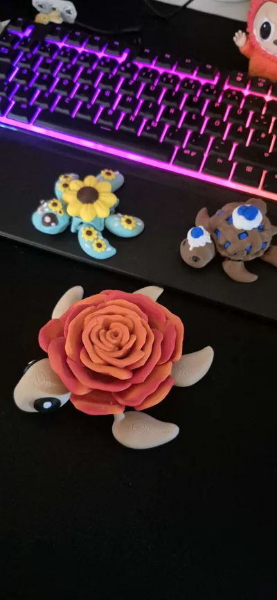 Flexi Blueberry Pie Turtles! by Mochi Makes MakerWorld: Download Free ...