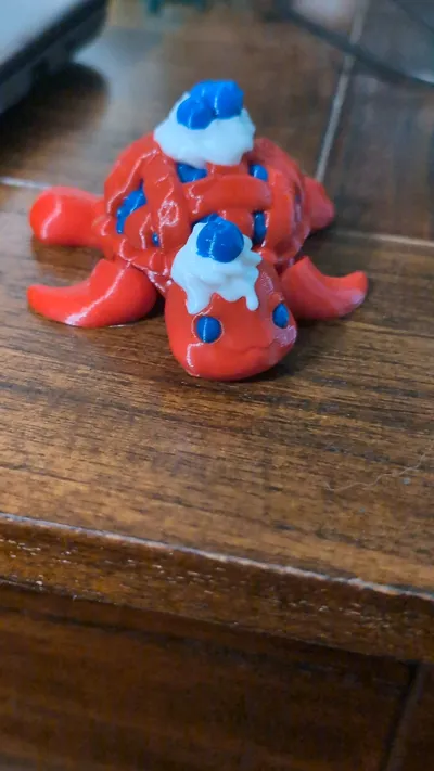 Flexi Blueberry Pie Turtles! by Mochi Makes MakerWorld: Download Free ...