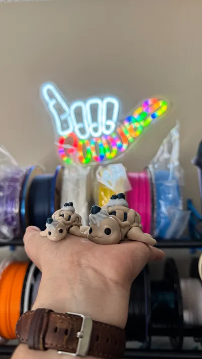 Flexi Blueberry Pie Turtles! by Mochi Makes MakerWorld: Download Free ...