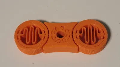 Spinning dual geared fidget clicker Print-in-place - Free 3D Print ...