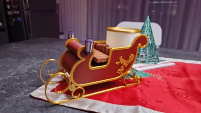 Santa Claus Sleigh Candy Holder by Savy Maker MakerWorld: Download Free ...
