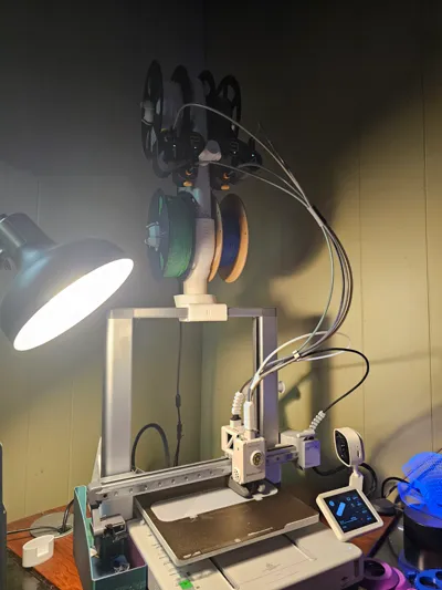 A1 AMS Lite Vertical Rotating Top Mount Remixed by DanG MakerWorld ...