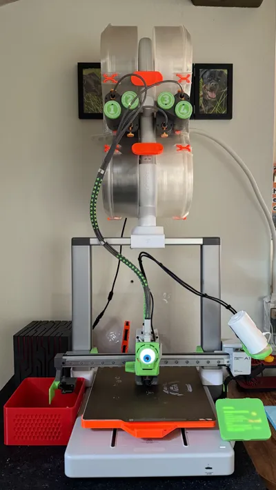 A1 AMS Lite Vertical Rotating Top Mount Remixed by DanG MakerWorld ...