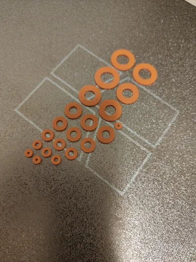Screw washers - M2 to M10 round washers by Abing MakerWorld: Download ...