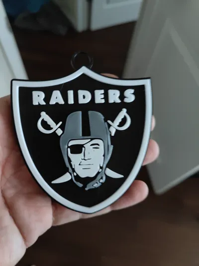 Las Vegas Raiders Oversized Necklace, Pendant by Salvadori MakerWorld ...