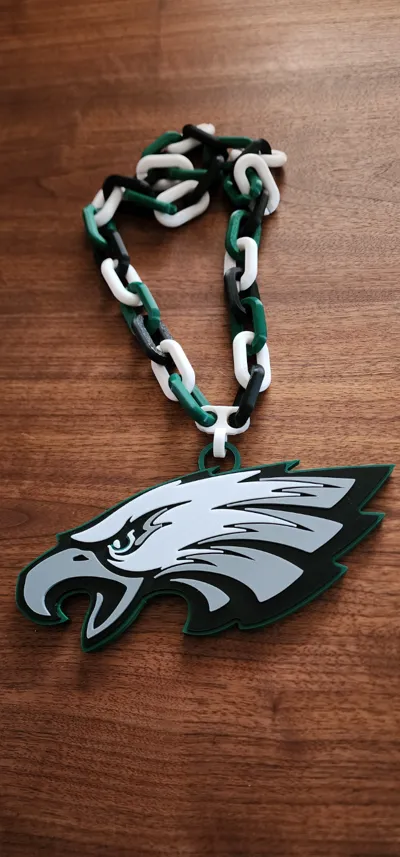 Philadelphia Eagles Oversized Necklace, Pendant by Salvadori MakerWorld ...