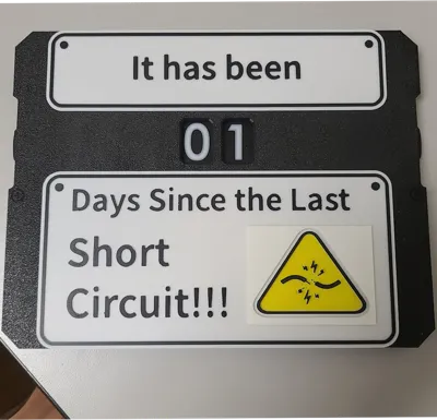 Counter Sign, Customizable by MottN MakerWorld: Download Free 3D Models