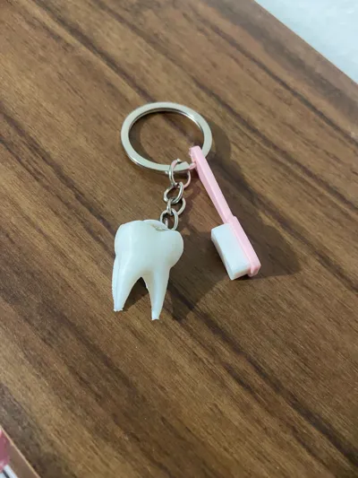 Toothbrush keychain - Free 3D Print Model - MakerWorld