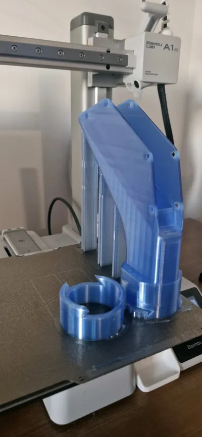 A1-Mini AMS Lite Top Mount Slanted Rotating Stand - Free 3D Print Model ...