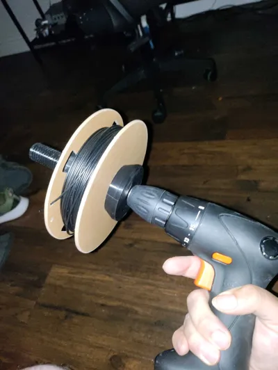 UPDATED: Simple Filament Respooler For Drill Remixed by timon.nabholz ...
