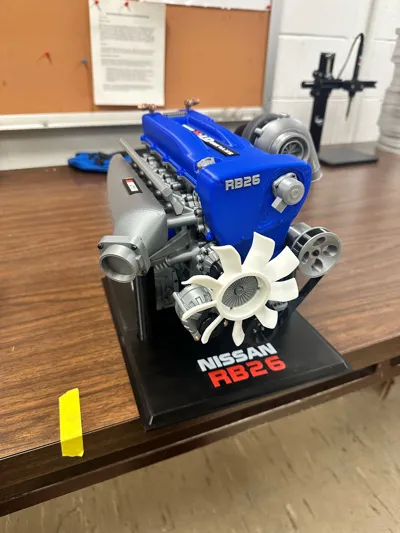 Tribute to the RB26DETT engine plate / ornament by JacksonX MakerWorld ...