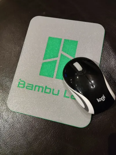 Textured Mouse pad with Bambu Lab logo. Remixed by TinkerShop - MakerWorld