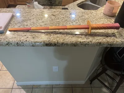 Warrior Sword / Reverse Blade Sword - Free 3D Print Model - MakerWorld