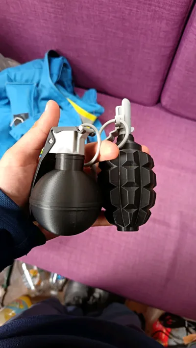 M67 Frag Grenade with Spring Loaded Flying Handle by Rexi Labs ...