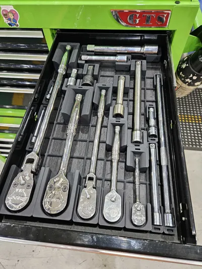 Gridfinity Universal Ratchet Tray - 1/2 Inch - Free 3D Print Model ...