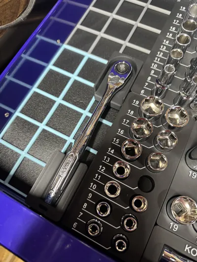 Gridfinity Universal Ratchet Tray - 3/8 Inch by snjames316 MakerWorld ...