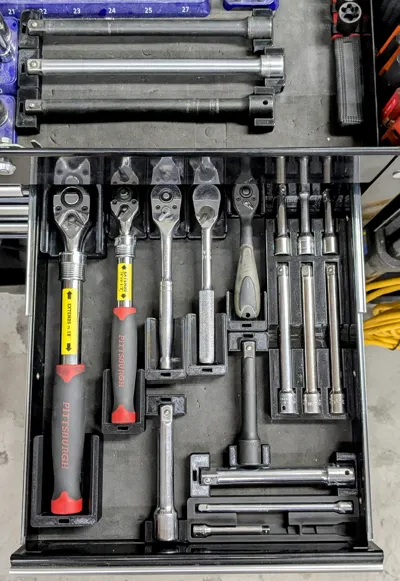 Gridfinity Universal Ratchet Tray - 3/8 Inch by snjames316 MakerWorld ...