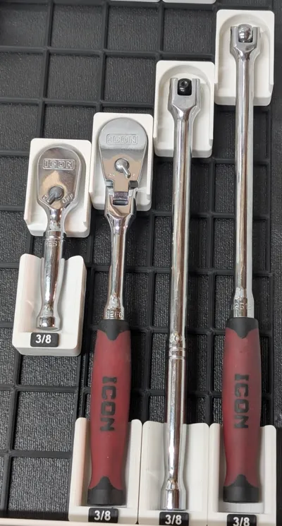 Gridfinity Universal Ratchet Tray - 3/8 Inch by snjames316 MakerWorld ...